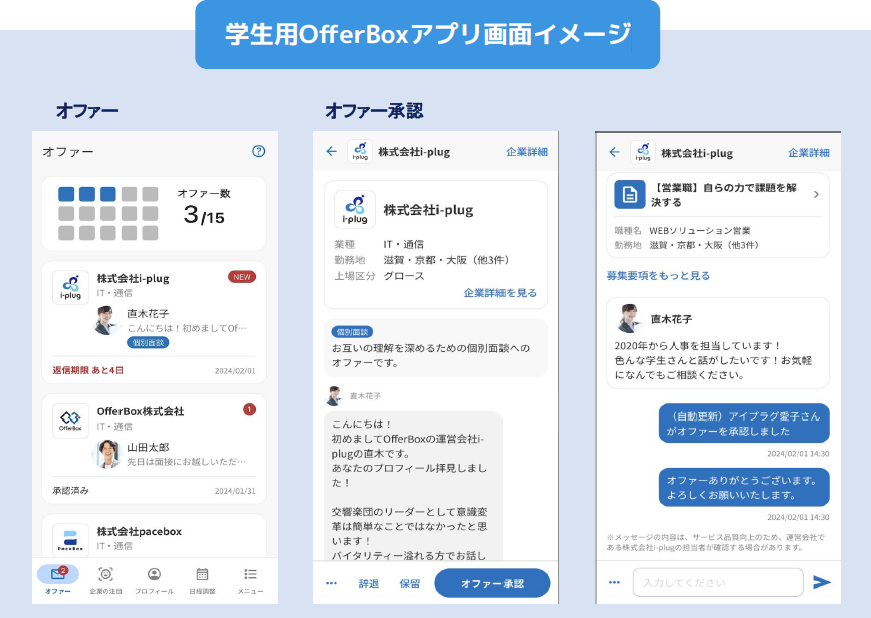 【OfferBox】とは？1学年20万人以上が登録する、新卒版ダイレクトリクルーティングサービス
